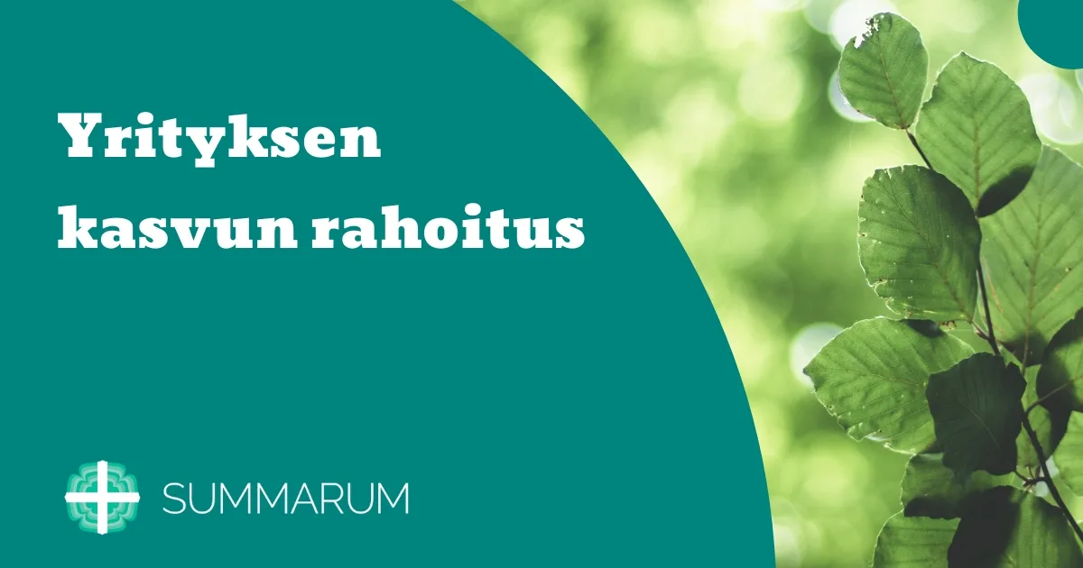 Yrityksen kasvun rahoitus – Kasvurahoitus yritykselle